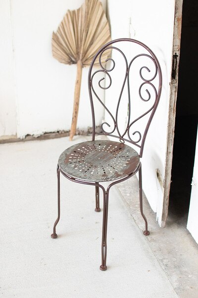 Rustic Metal Bistro Chair | At West End